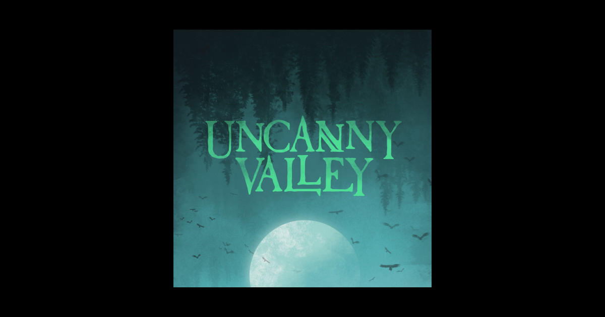 Uncanny Valley podcast cover art - Uncanny Valley - Sticker | TeePublic