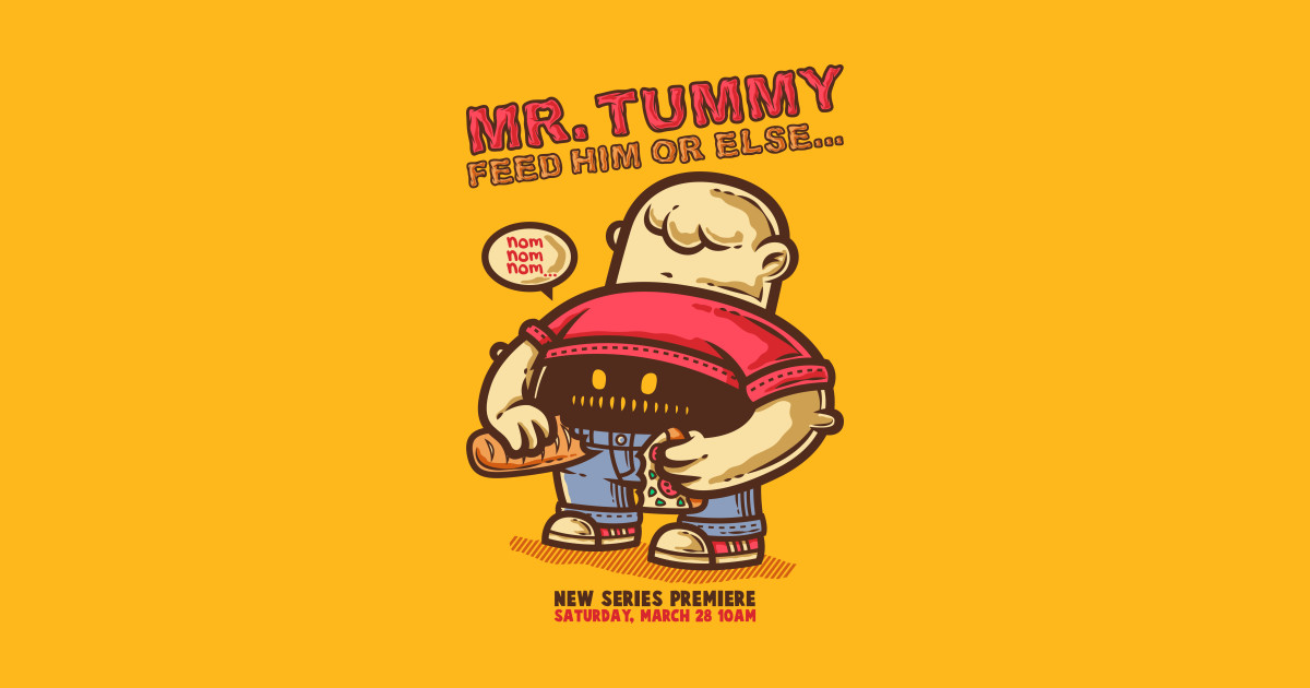 Mr. Tummy - Monster - T-Shirt | TeePublic