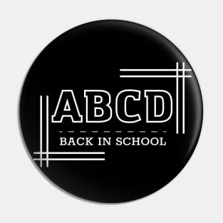 Back To School Abcd Back In Class Rock Pins and Buttons for Sale ...