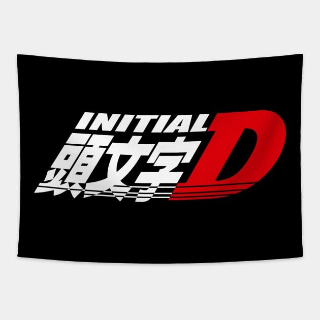 Initial D logo - Initial D - Tapestry | TeePublic