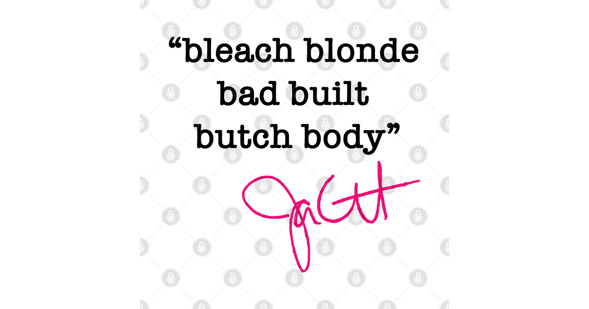 bleach blonde bad built butch body - jasmine crockett (black hot pink ...