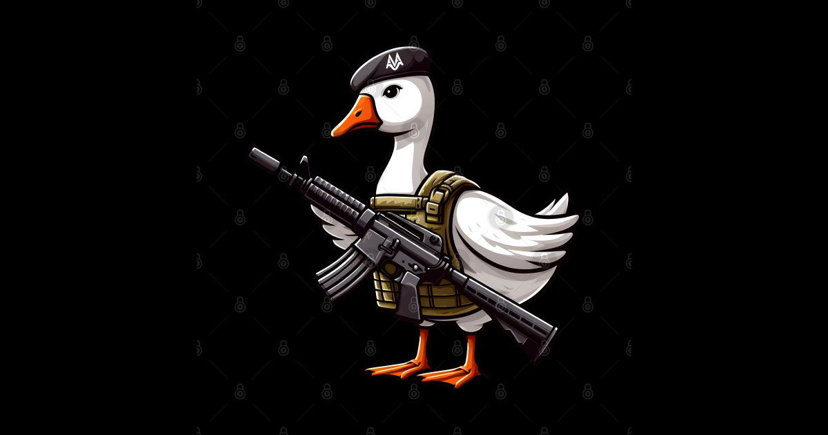 Tactical Goose - Goose - Sticker | TeePublic