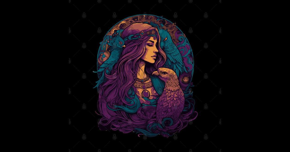 Irish Celtic goddess Morrigan. The Morrígan - Morrigan - Sticker ...