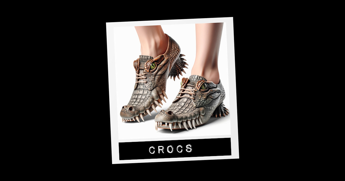 Live Action Crocs! - Crocs Shoes - Sticker | TeePublic