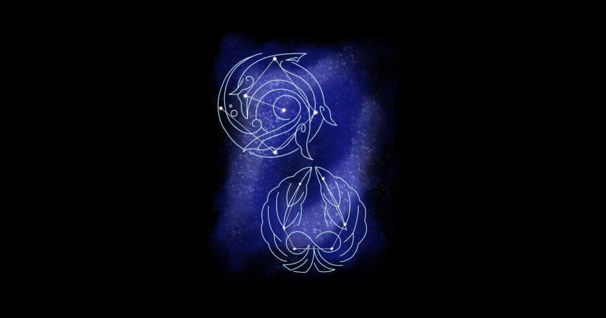Inazuma Hydro Constellation - Genshin Impact - Sticker | TeePublic