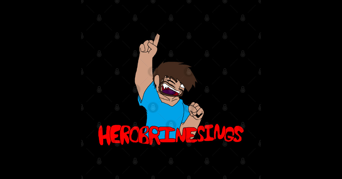 HerobrineSings Official T-Shirt - Herobrine - Sticker | TeePublic