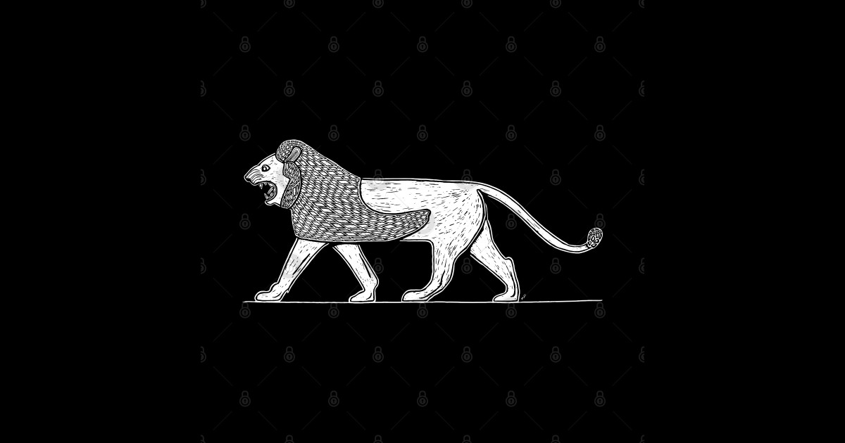 Babylonian Striding Lion from the Ishtar Gate - Babylon - Magnet ...