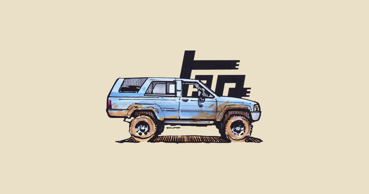 1st Gen 4Runner TRD - Blue - 4runner - T-Shirt | TeePublic