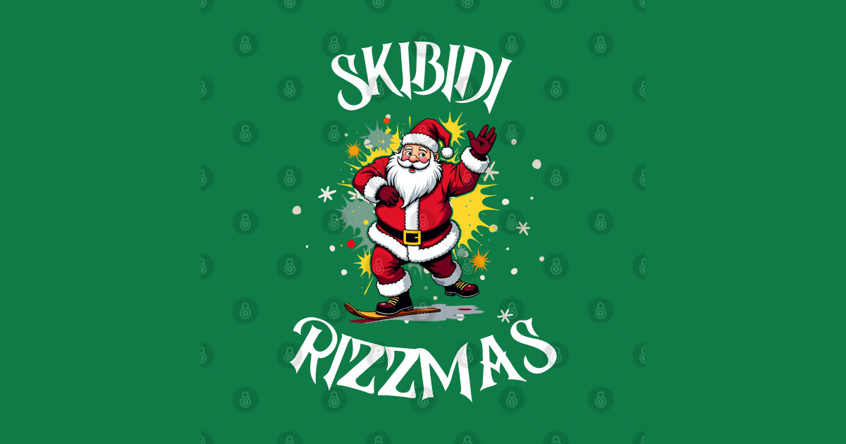 Skibidi Rizzmas - Skibidi Rizzmas - T-Shirt | TeePublic