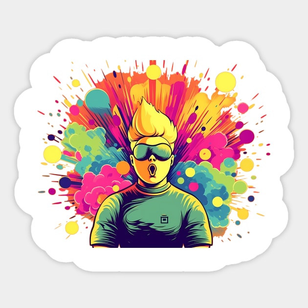 Colourful exploding Guy design for Pride Month: - Exploding Guy ...