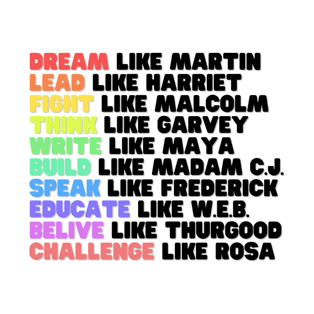 DREAM LIKE MARTIN - Black Power - T-Shirt | TeePublic