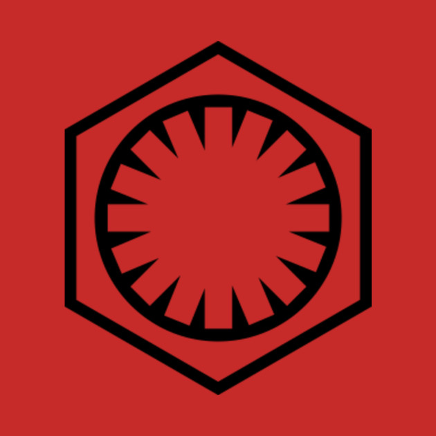 White And Black First Order Logo