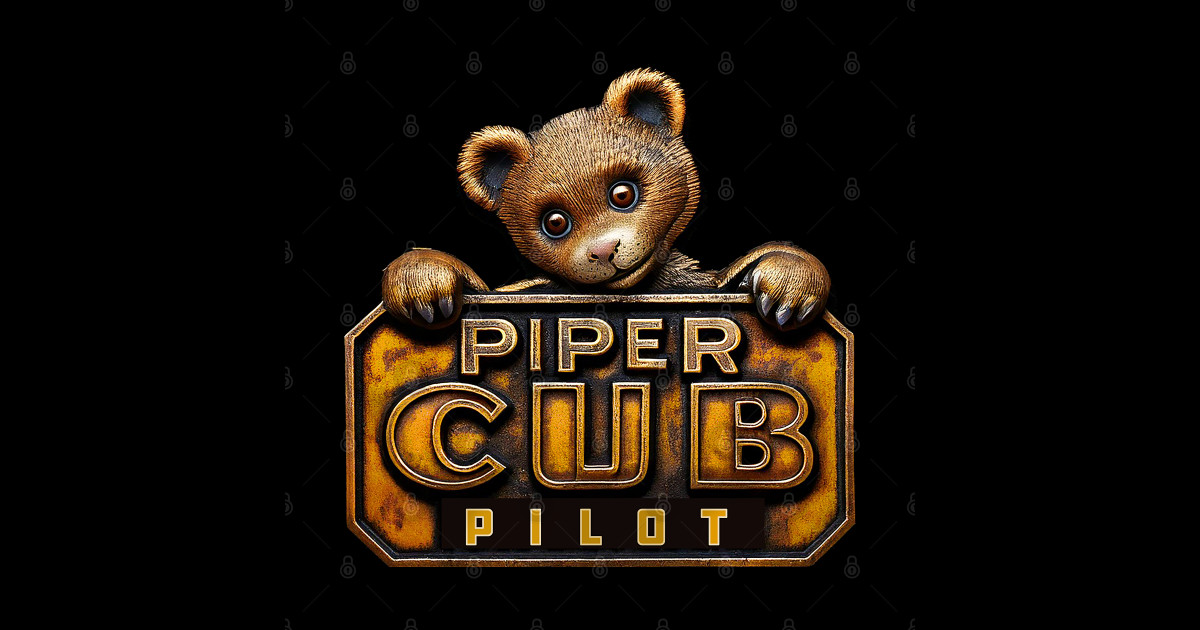 Piper cub pilot - Piper Cub Pilot - Sticker | TeePublic