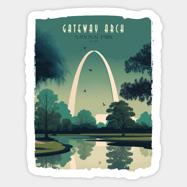 Gateway Arch National Park - Gateway Arch - Sticker | TeePublic