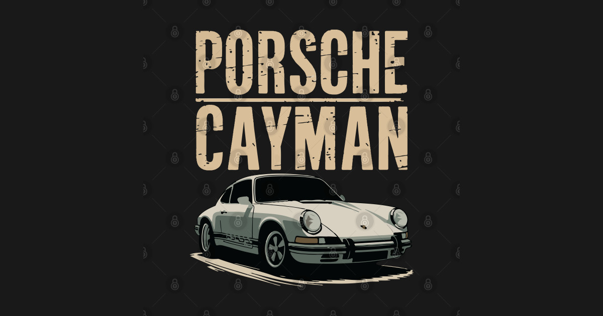 Porsche Cayman Vintage Retro Classic Car Art Funny Gift - Porsche ...