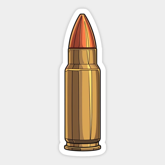 Beyond the Barrel: Bullet Aesthetics - Bullet - Sticker | TeePublic
