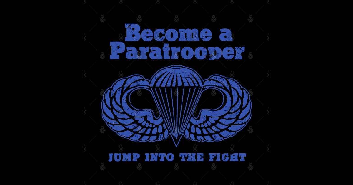 Retro Airborne Become a Paratrooper - Paratroopers - Sticker | TeePublic
