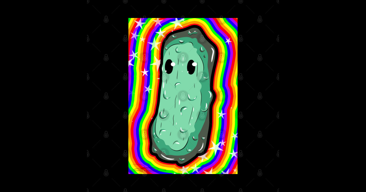 Rainbow Pickle - Rainbow - Sticker | TeePublic