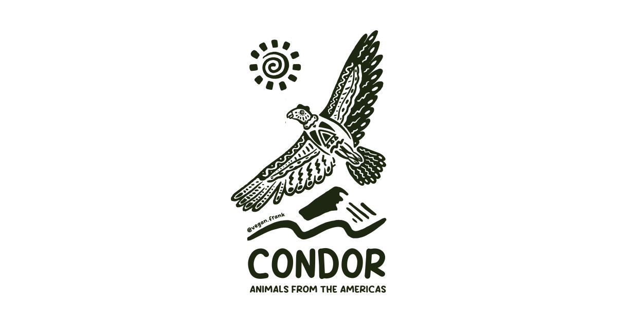 Animals from the Americas - Condor - Wildlife - T-Shirt | TeePublic