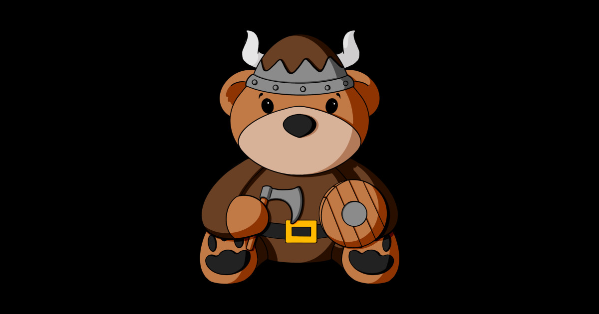 Viking Teddy Bear - Viking - Sticker | TeePublic