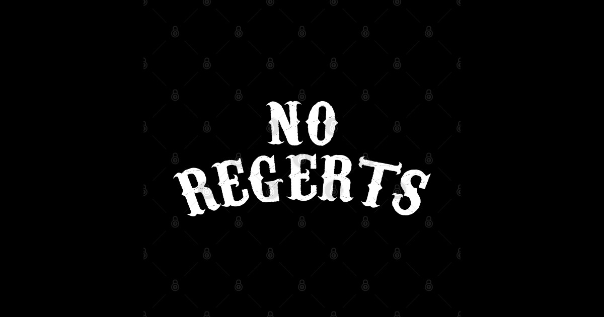 No Regerts - Tattoo Design - Kids T-Shirt | TeePublic