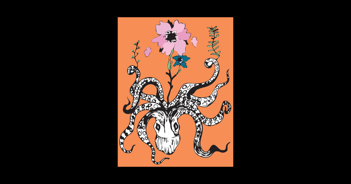 Octopus Blooming - Octopus - Sticker | TeePublic