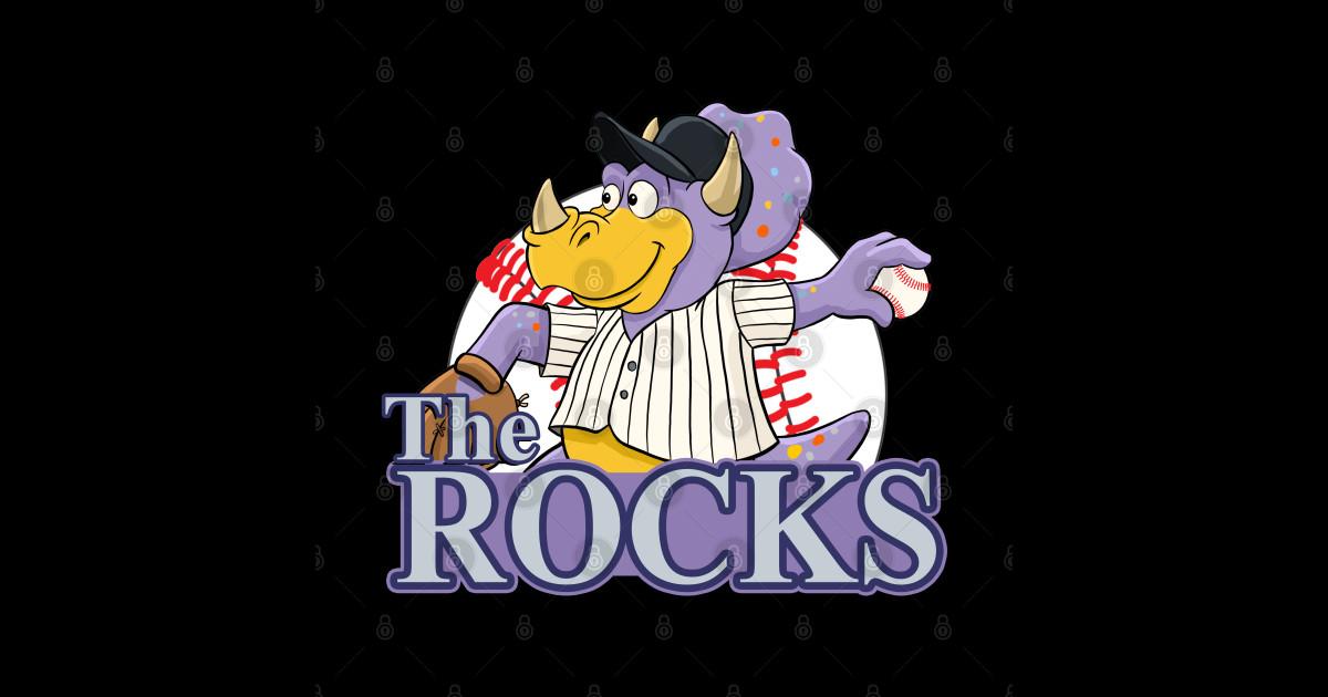 The Rocks Dinger Baseball Mascot - Rockies - Posters and Art Prints ...