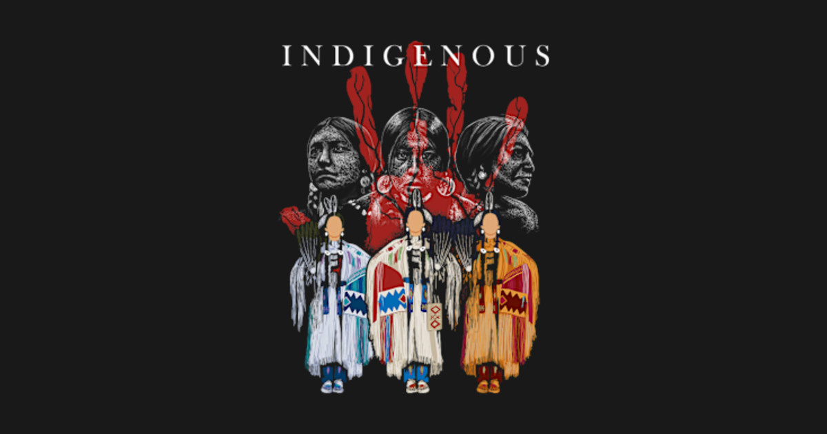 Native American Indigenous Red Hand Indian Blood Themed - Native ...