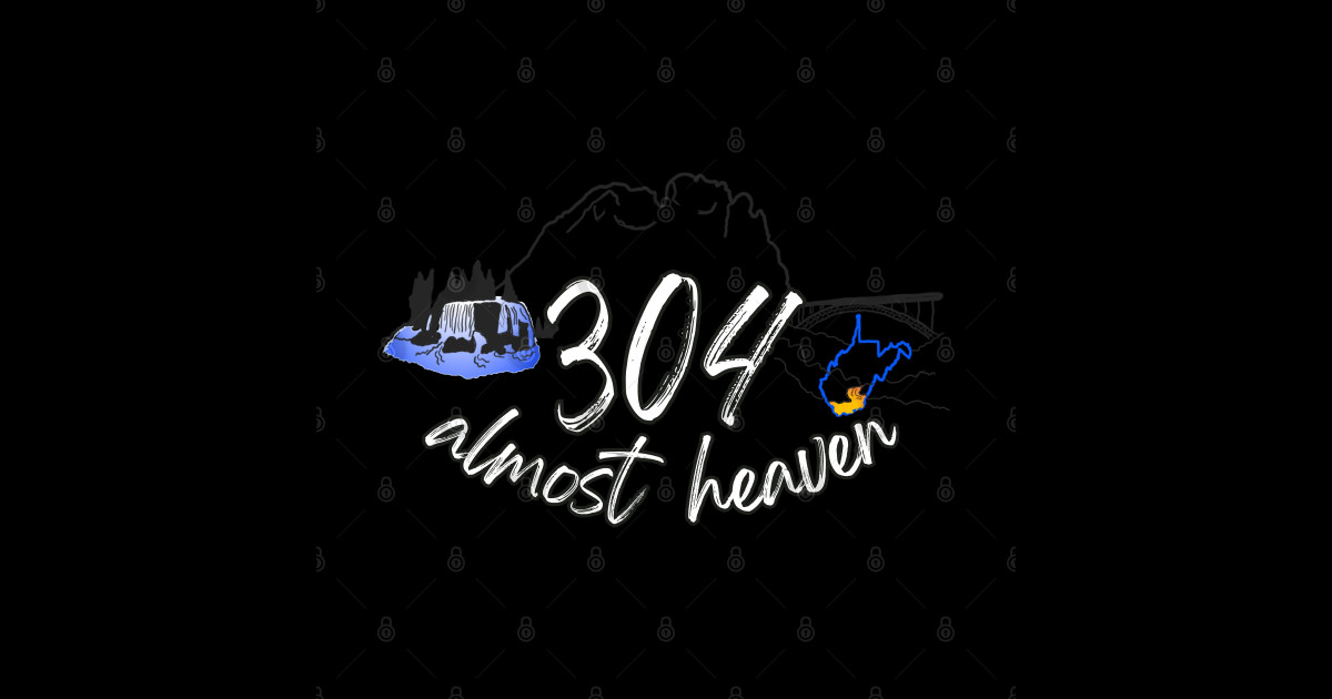 West Virginia Area Code 304 - West Virginia - T-Shirt | TeePublic