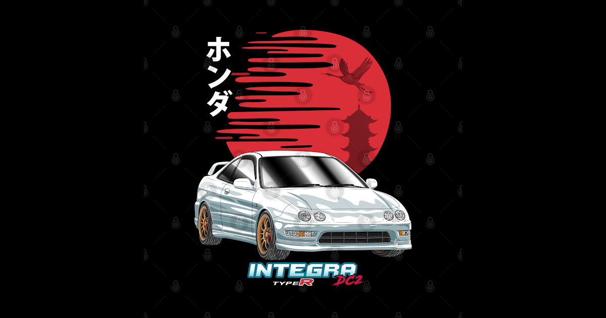 Honda Integra Type R DC2 Nippon Sun - Honda Integra - Posters and Art ...
