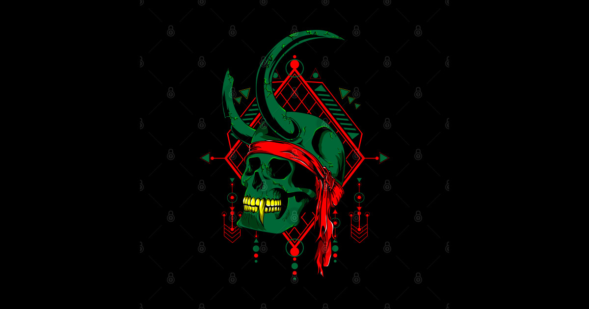 Devil Pirate Skull - Pirate Skull - Posters and Art Prints | TeePublic