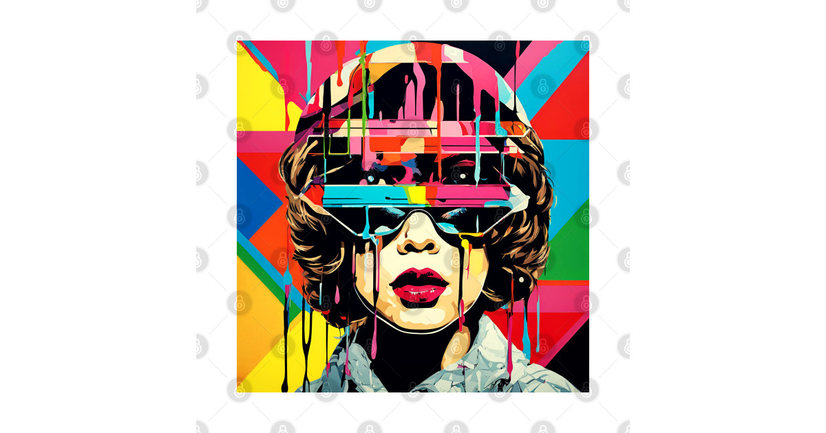 80s Retro Pop Art Woman - Pop Art Style - T-Shirt | TeePublic