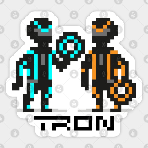 Tron Pixel 01 - Tron - Sticker | TeePublic