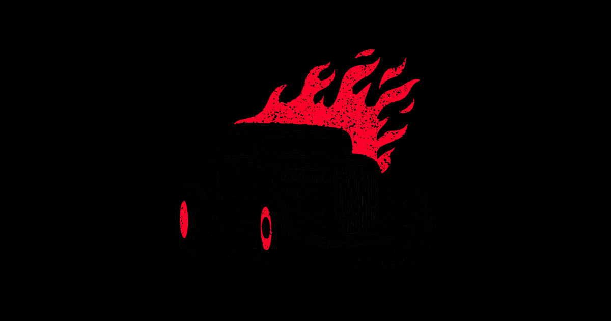 Fire Hot Rod - Hot Rod - Sticker | TeePublic