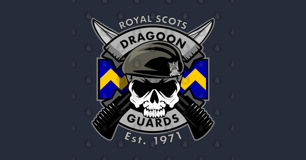 Royal Scots Dragoon Guards (Front & Back Logo) - British Army Rsdg - T ...