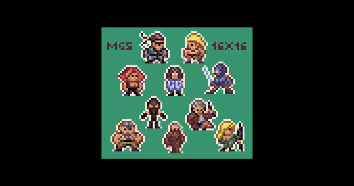 MGS Pixel Art - Metal Gear Solid - Posters and Art Prints | TeePublic