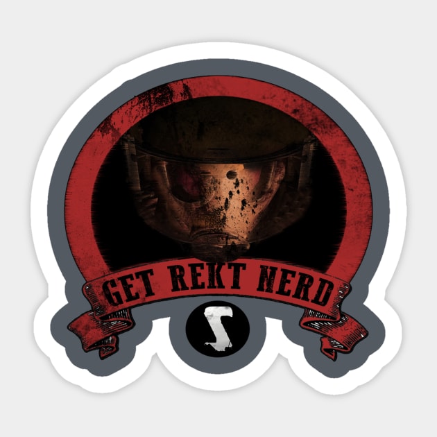 GET REKT NERD - Sticker | TeePublic