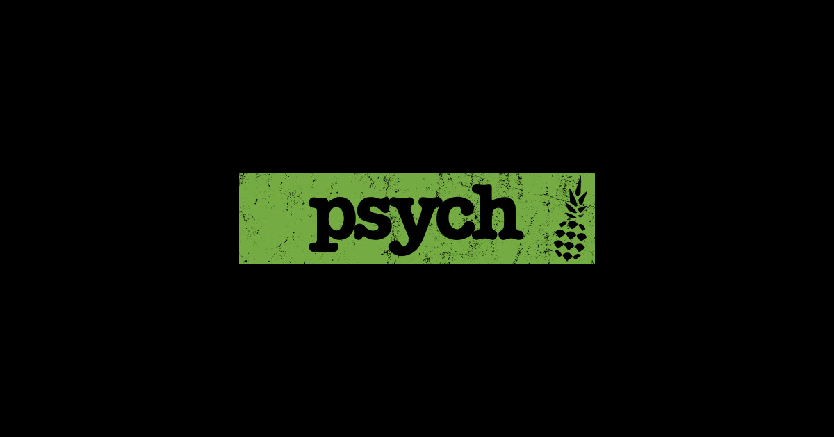 Psych Banner - Psych - Sticker | TeePublic