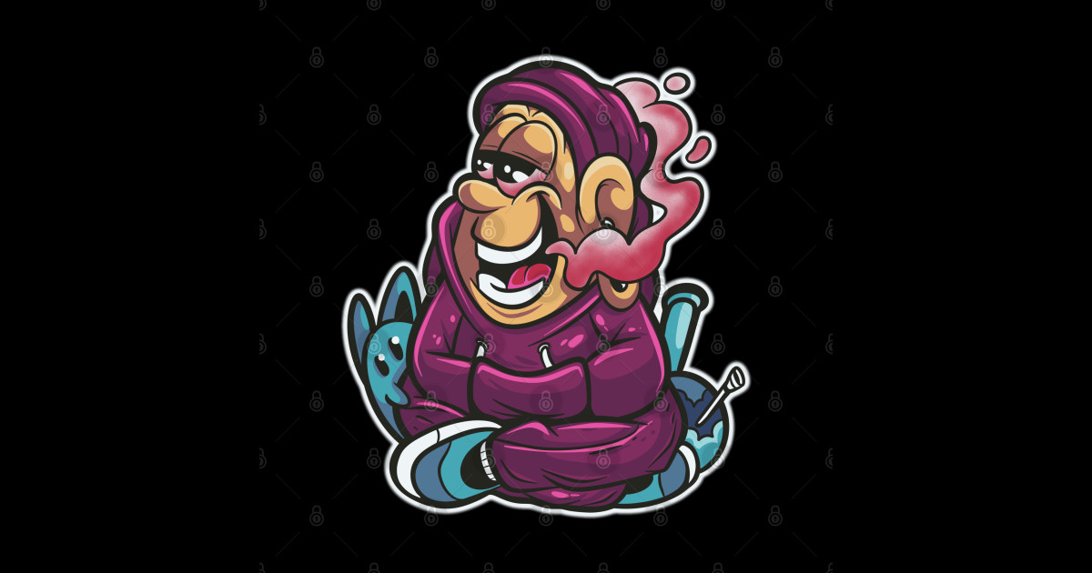 chill vibes cartoon - Cartoons - Sticker | TeePublic