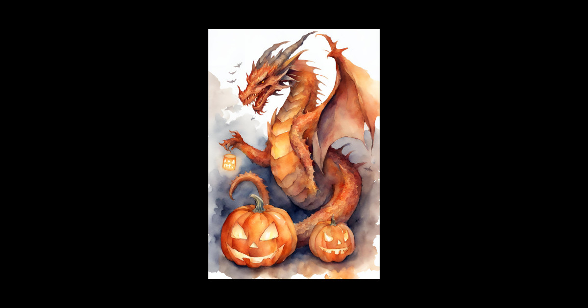 Dragon Spooky Season - Dragon - Sticker | TeePublic