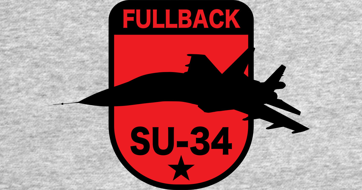 SU-34 Fullback (small logo) - Soviet Combat Aircraft - T-Shirt | TeePublic