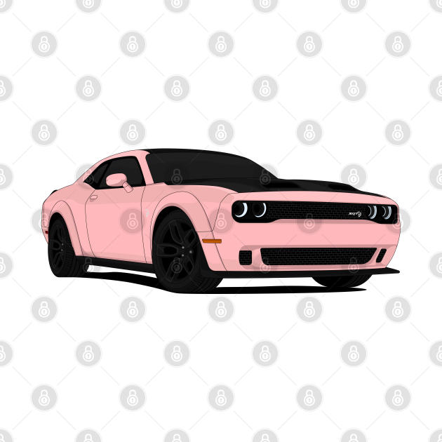 HELLCAT PINK - Dodge Hellcat Challenger - Long Sleeve T-Shirt | TeePublic