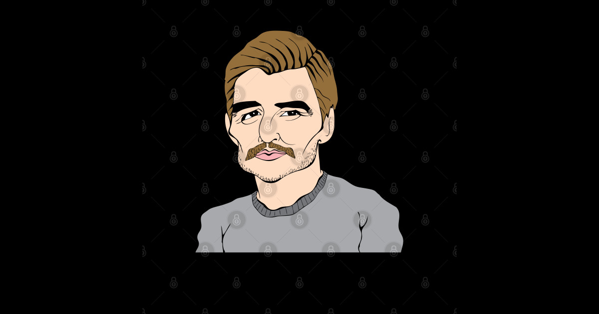PEDRO PASCAL T-SHIRT FAN ART - Pedro Pascal The Last Of Us - Sticker ...