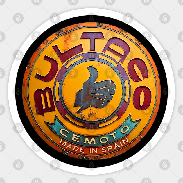 Bultaco Motorcycles Spain - Bultaco Motorcycles Spain - Sticker | TeePublic