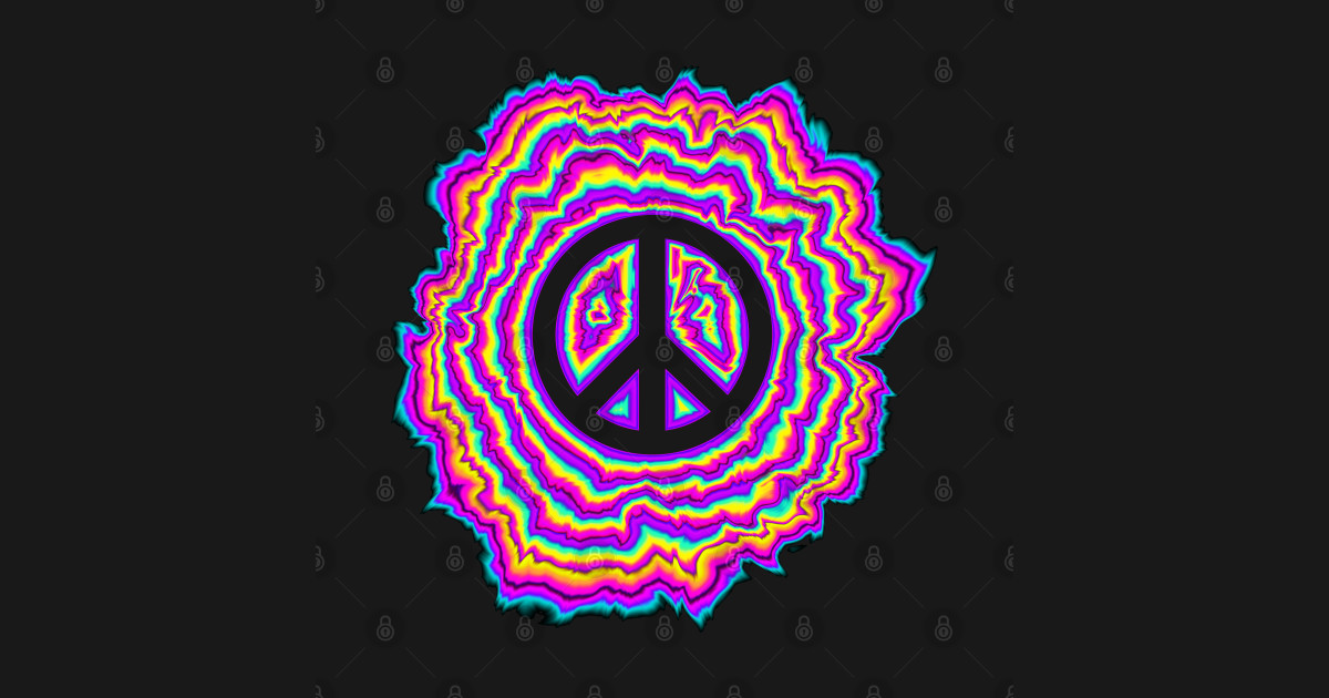 psychedelic transparent pink peace sign - Psychedelic Pink Peace Sign ...