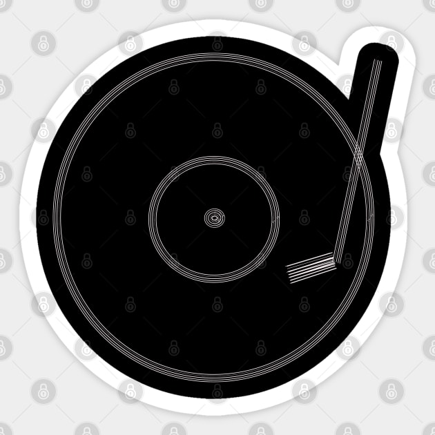 Vinyl Record Player - Vintage Vinyl - Sticker | TeePublic