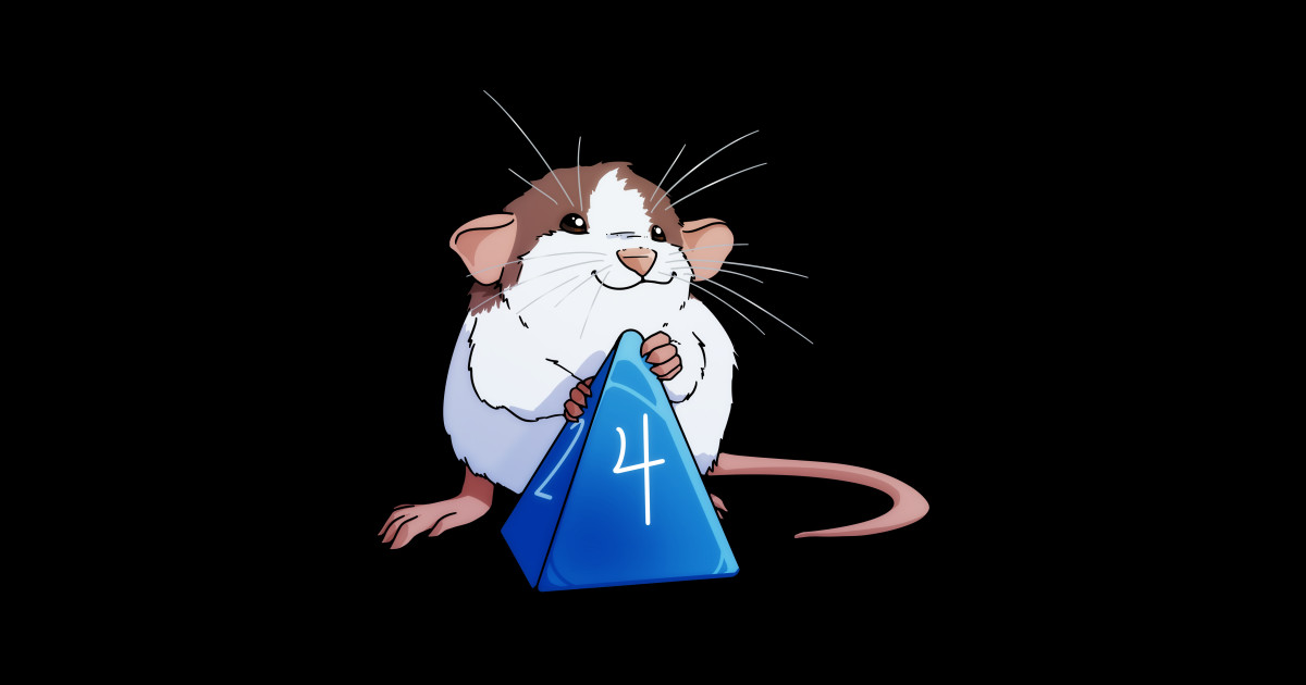 Dice Mice — D4 - Mouse - Sticker | TeePublic