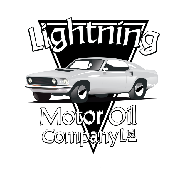Lightning Motor Oil Company Ltd. - Gas Station Logo - T-Shirt | TeePublic