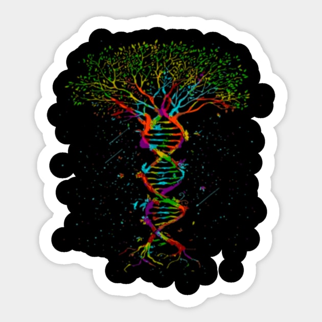 Tree of life , DNA - Tree - Sticker | TeePublic
