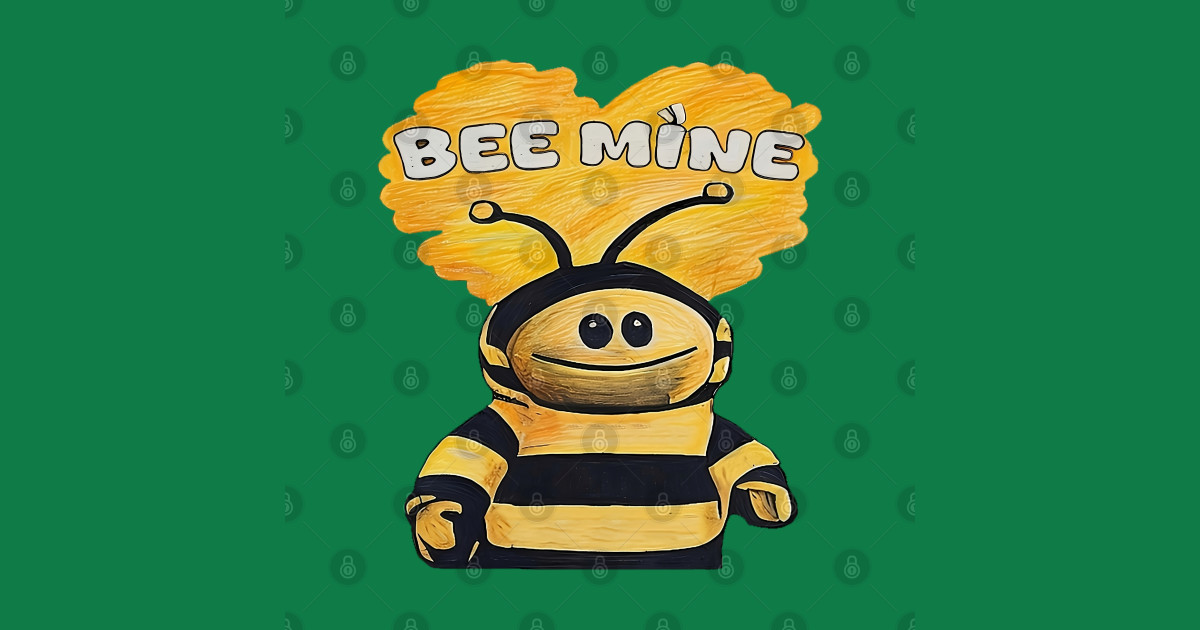 Bee Mine - Cute And Funny Nanalan Bee Anniversary Valentines Day ...